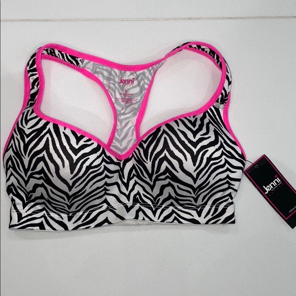 Jenni | Tops | New Jenni Zebra Padded Sports Bra | Poshmark